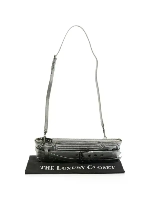 Burberry Buckle-detail Leather Shoulder Bag