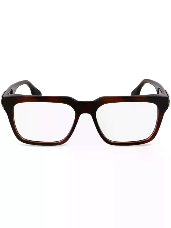 Victoria Beckham Rectangle Frame Glasses - Brown