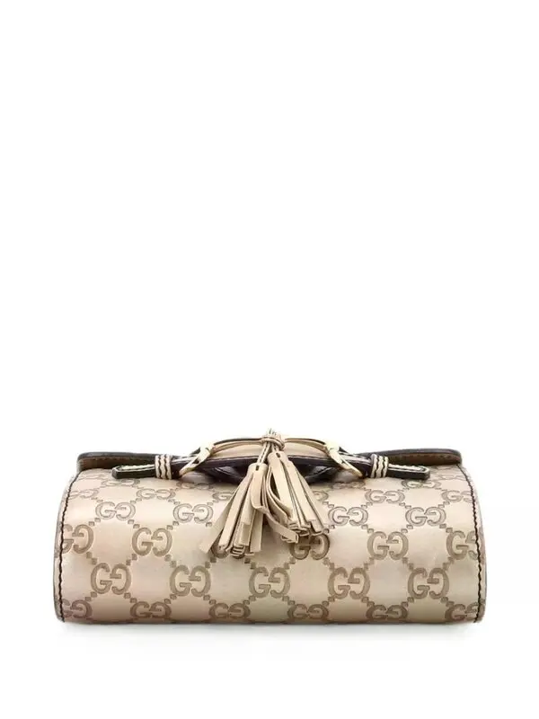 Gucci Leather Mini Shoulder Bag - Gold
