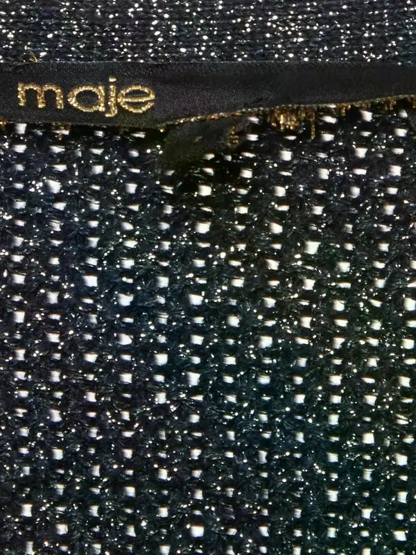 Maje Jefferson Cardigan With Metallic Finish