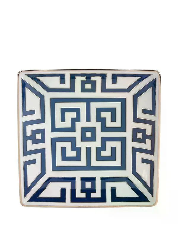 GINORI 1735 Labirinto Geometric Serving Tray - White