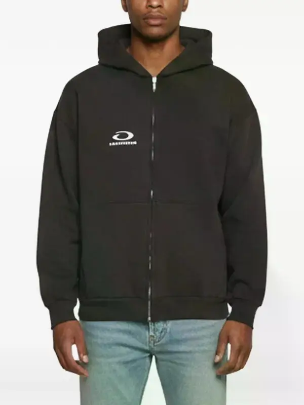 Balenciaga Inside-out Zip-up Hoodie