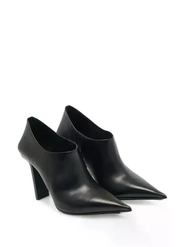 Versace Calf Leather Pointed-toe Stiletto Ankle Boots