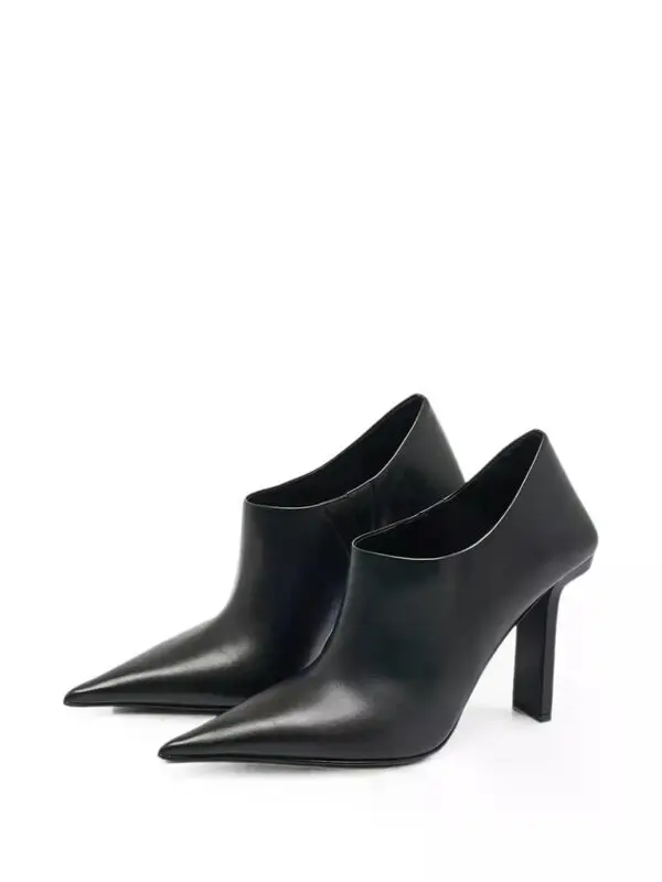 Versace Calf Leather Pointed-toe Stiletto Ankle Boots