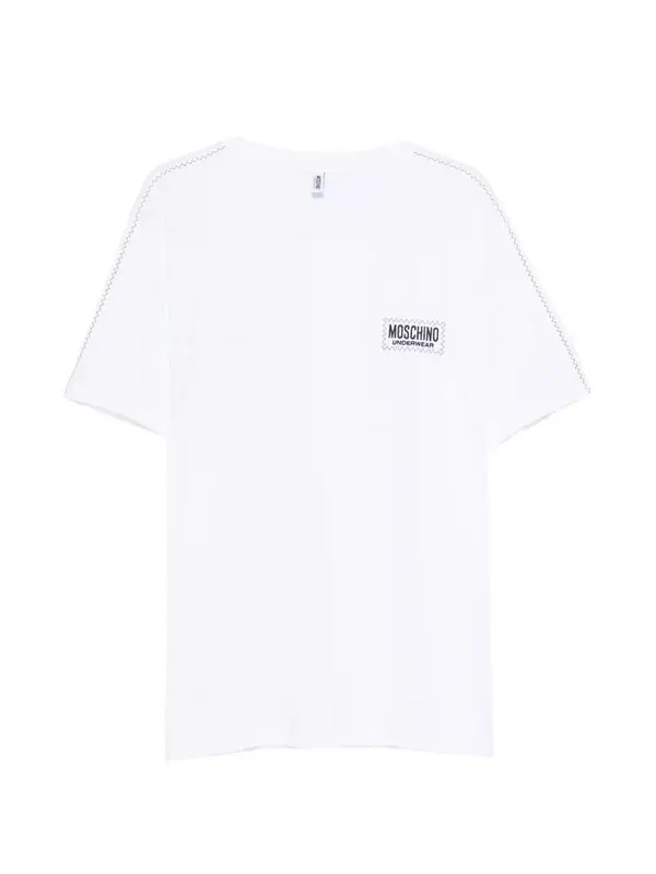 Moschino Logo-embroidery T-shirt - White