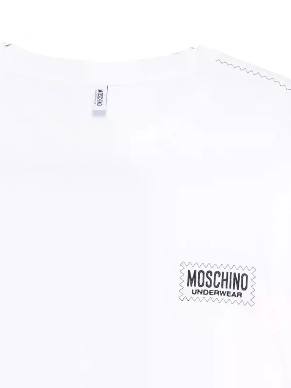 Moschino Logo-embroidery T-shirt