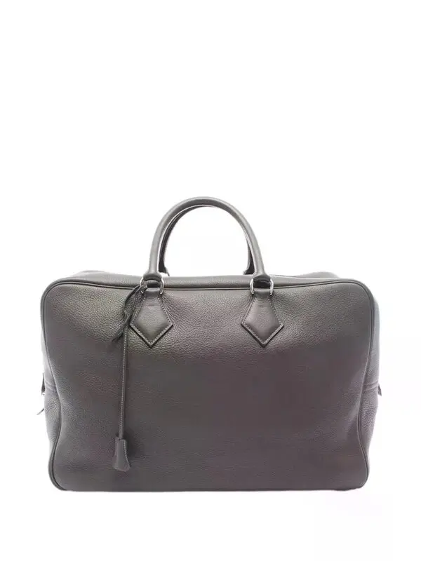 Hermès Clemence Plume 45 Business Bag - Grey