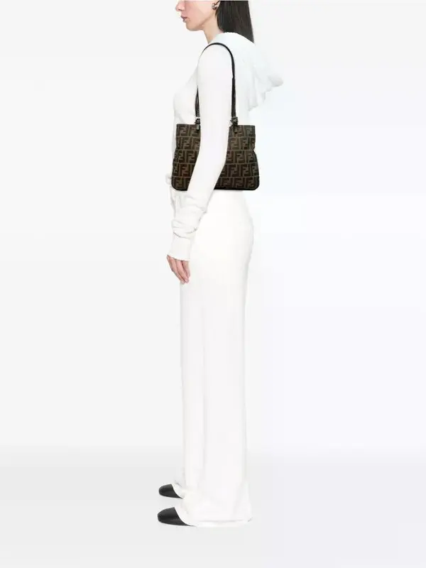 Fendi Zucca Canvas Shoulder Bag