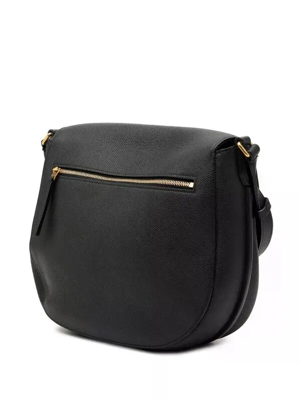 Celine Medium Grained Calfskin Trotteur Crossbody Bag - Black