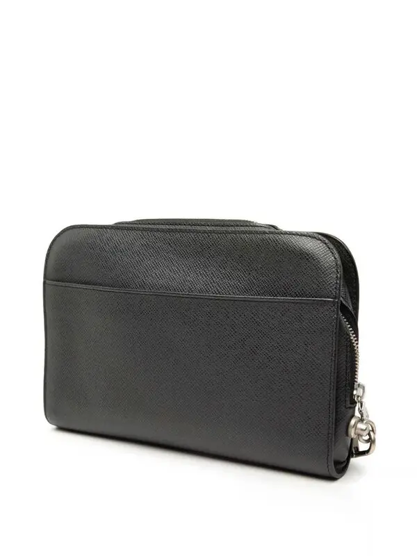 LOUIS VUITTON Taiga Leather Pochette Baikal Clutch Bag