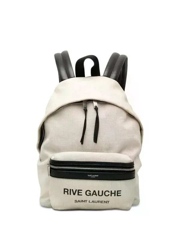Saint Laurent Canvas Rive Gauche City Backpack