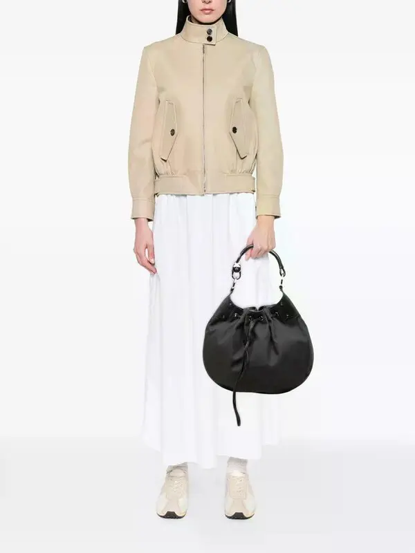 Gucci Canvas Drawstring Hobo Bag