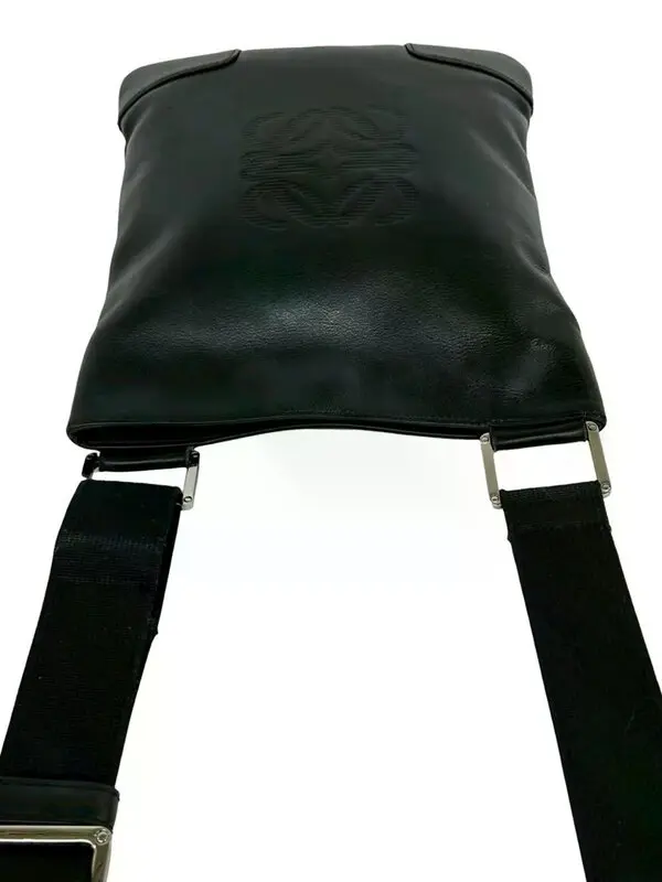 Loewe Leather Anagram Flat Crossbody Bag