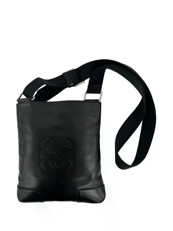 Loewe Leather Anagram Flat Crossbody Bag