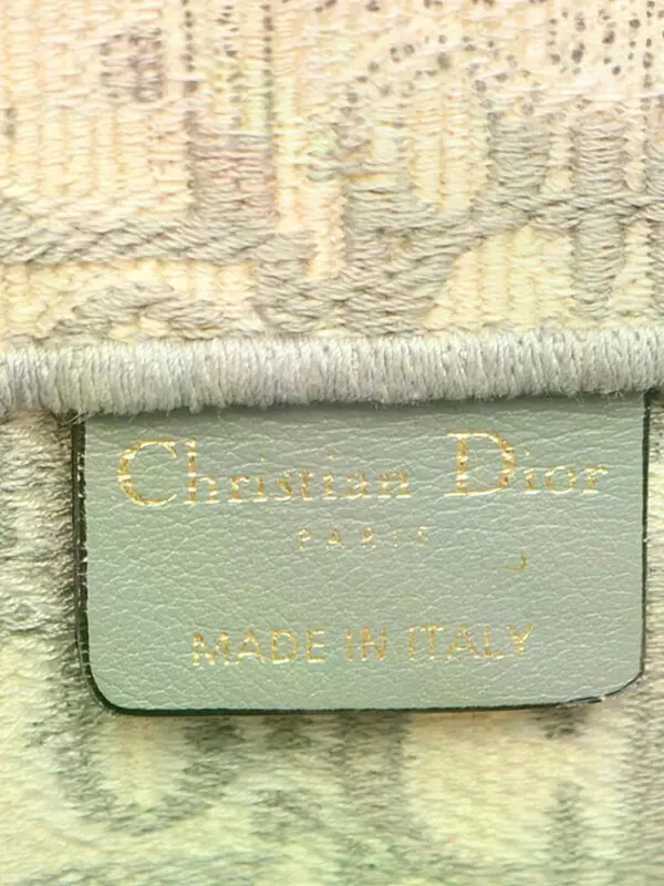 Dior Medium Oblique Embroidered Canvas Book Tote Bag