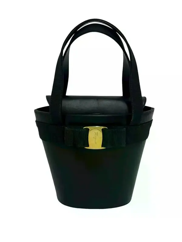 FERRAGAMO Vara Bucket Bag - Black