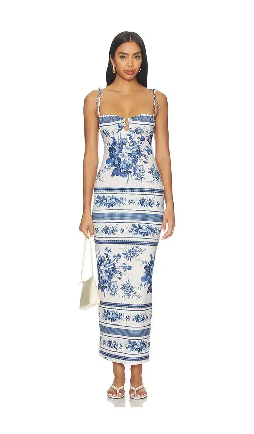MONTCE Trois Long Slip Dress - Blue