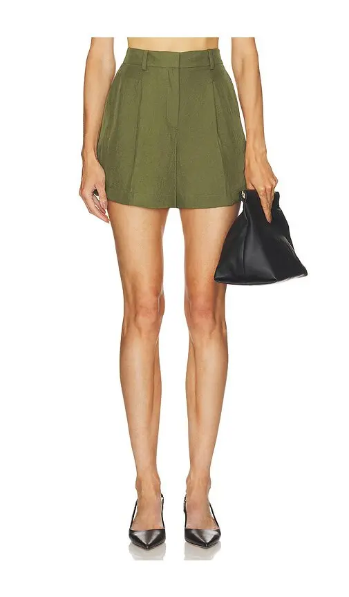 Theory Fluid Pleated Shorts