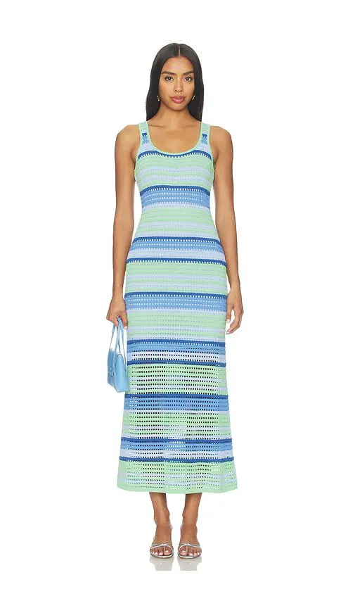 THE WOLF GANG Maris Maxi Dress - Blue