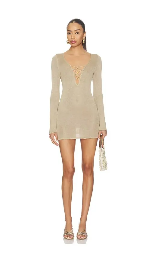 FLOOK THE LABEL Farrah Mini Dress - Cream