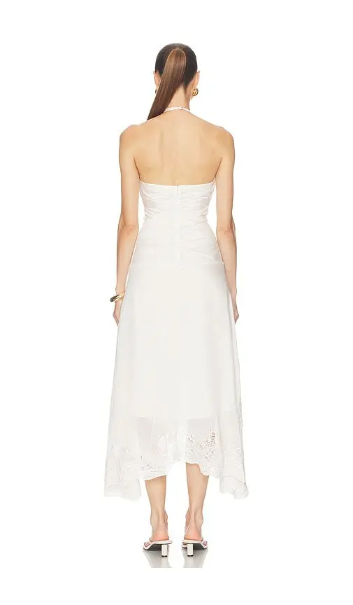 AMUR Romee Embroidered Maxi Dress