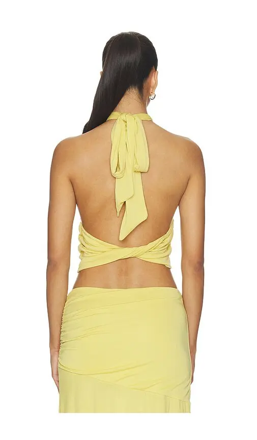 NIA Lucia Halterneck Top - Yellow