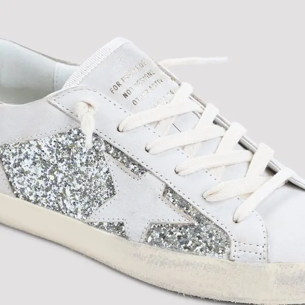 GOLDEN GOOSE Super-star Sneakers With Glitter Accents