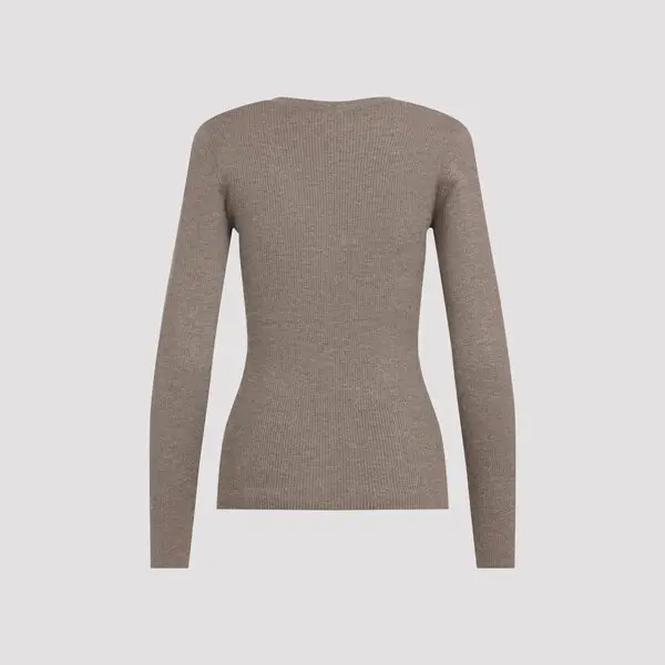 Brunello Cucinelli Ribbed V-neck Sweater