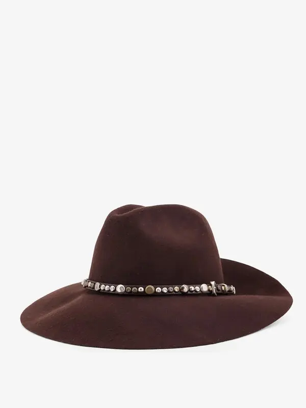 GOLDEN GOOSE Studded Fedora Hat - Multicolor