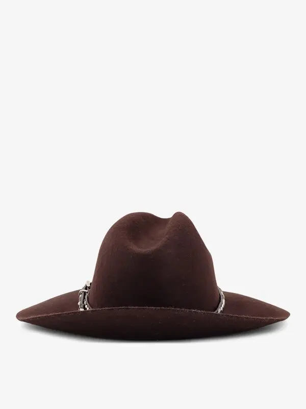 GOLDEN GOOSE Studded Fedora Hat - Multicolor