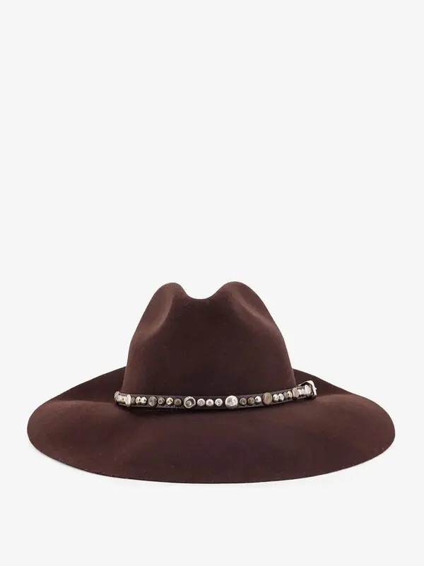 GOLDEN GOOSE Studded Fedora Hat - Multicolor