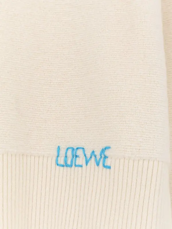 Loewe Wool Sweater With Embroidered Logo