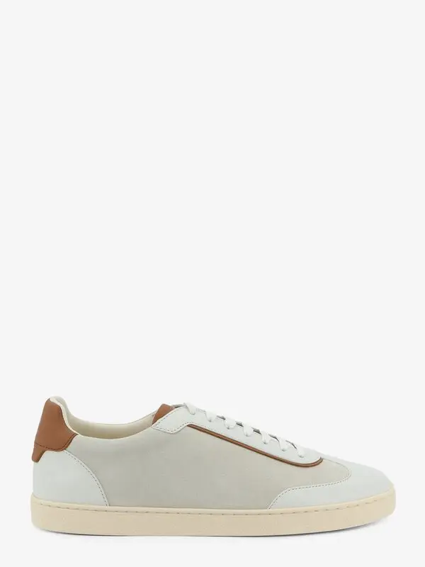 Brunello Cucinelli Low-top Suede And Leather Sneakers - Multicolor