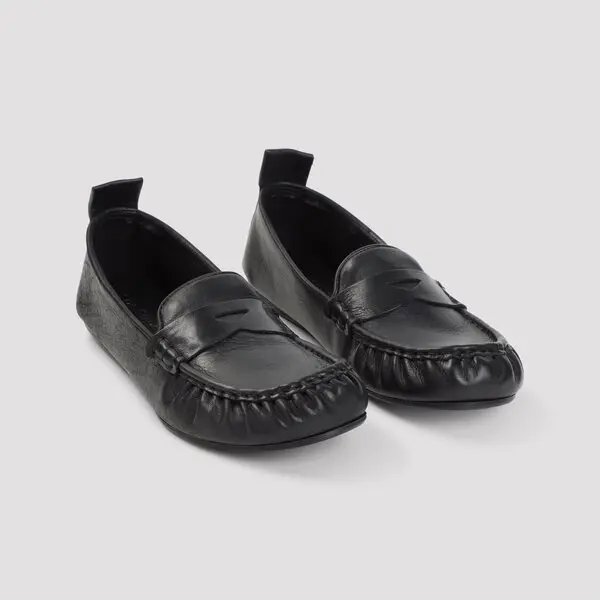 Acne Studios Nappa Leather Loafers - Black