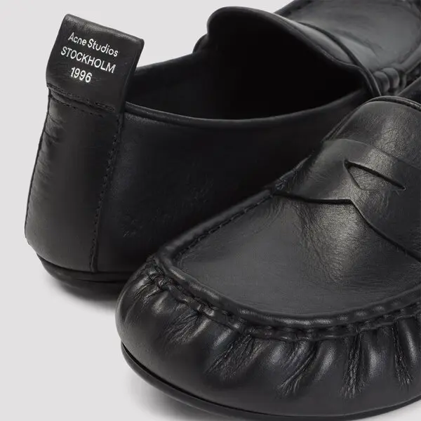 Acne Studios Nappa Leather Loafers - Black