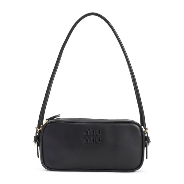 Miu Miu Calf Leather Handle Bag - Black