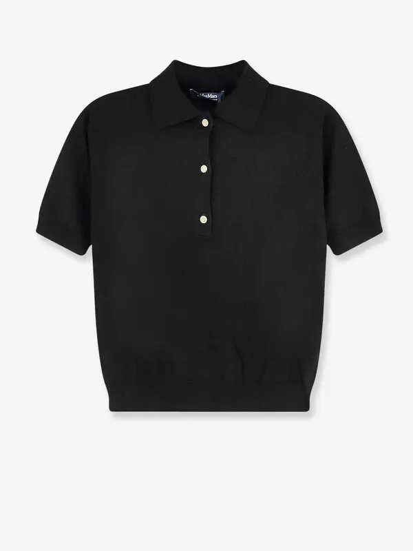 Max Mara Cotton, Silk, And Cashmere Polo Shirt - Multicolor