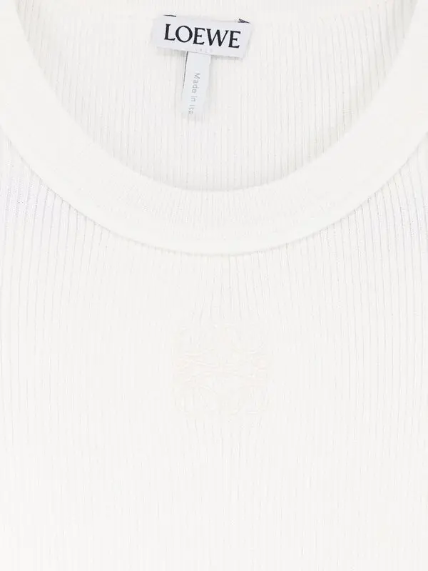 Loewe Anagram Ribbed Viscose Tank Top