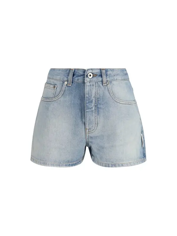 Off-White Doll Denim Shorts - Blue