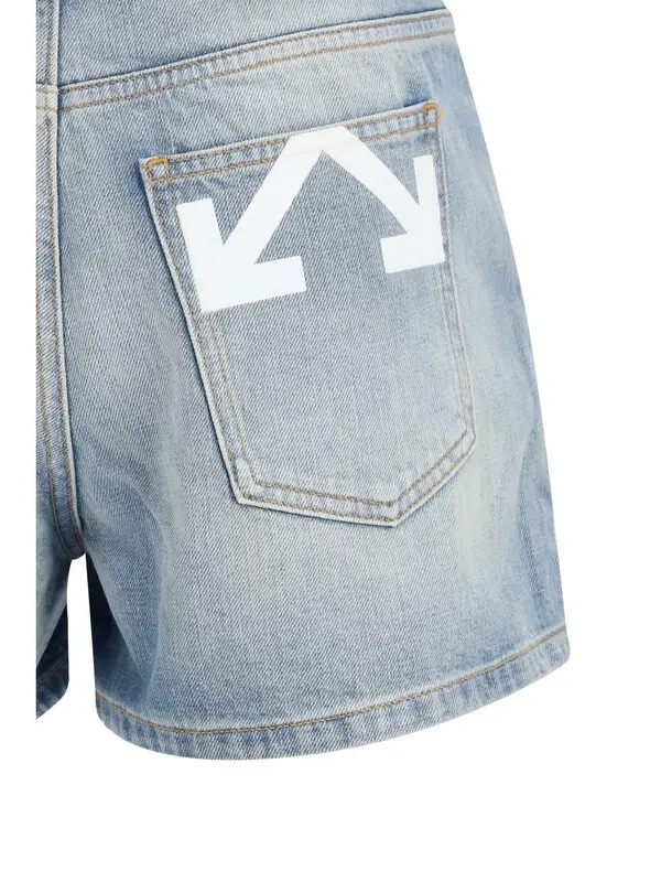 Off-White Doll Denim Shorts - Blue