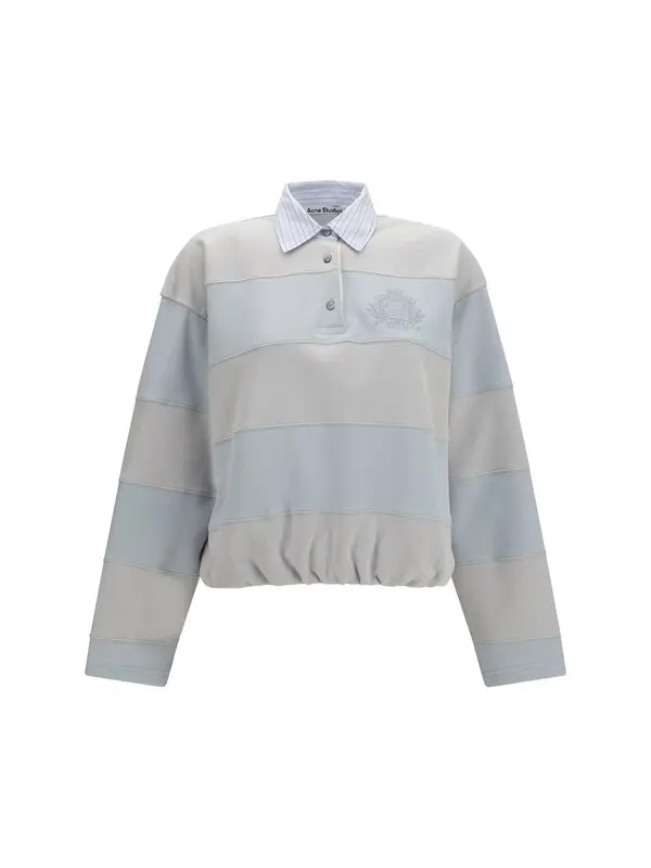 Acne Studios Striped Polo Sweatshirt