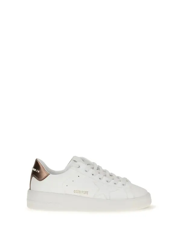 GOLDEN GOOSE Pure Star Leather Sneakers - White