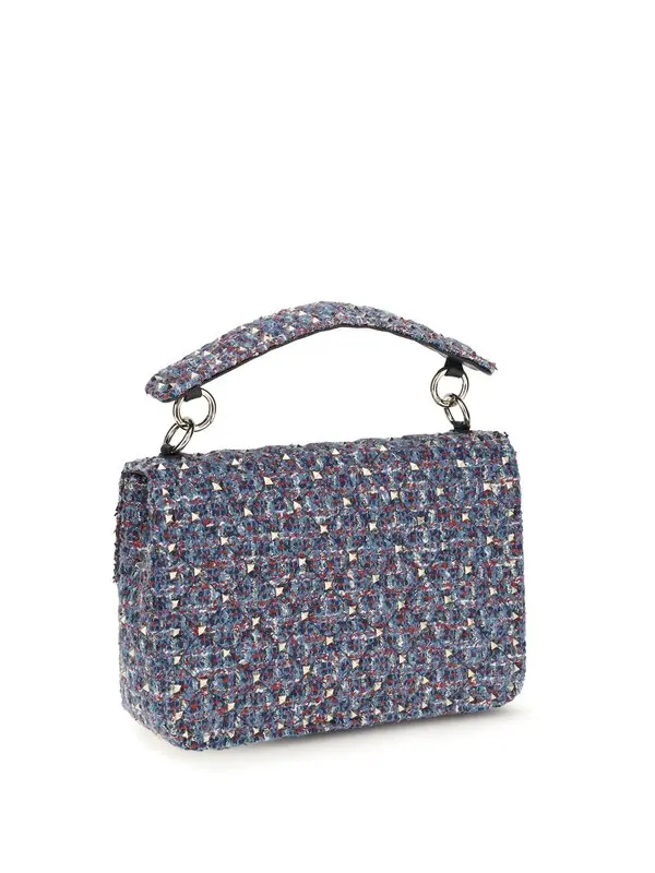 Valentino Garavani Rockstud Spike Tweed Handbag