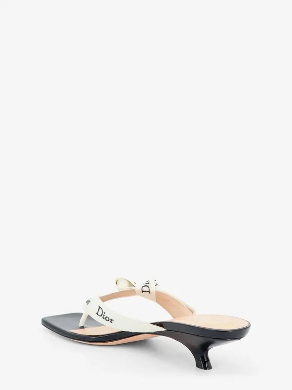 Dior J'adior Cotton Flip-flops With Embroidered Logo - Multicolor