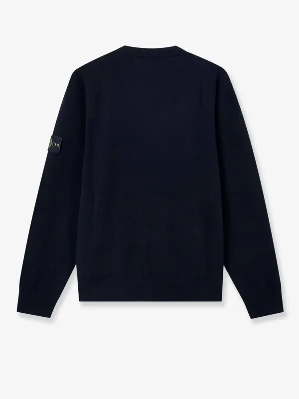 Stone Island Virgin Wool Blend Crew Neck Sweater - Multicolor