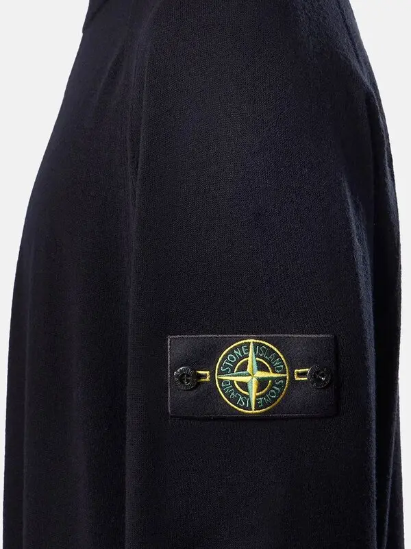Stone Island Virgin Wool Blend Crew Neck Sweater - Multicolor