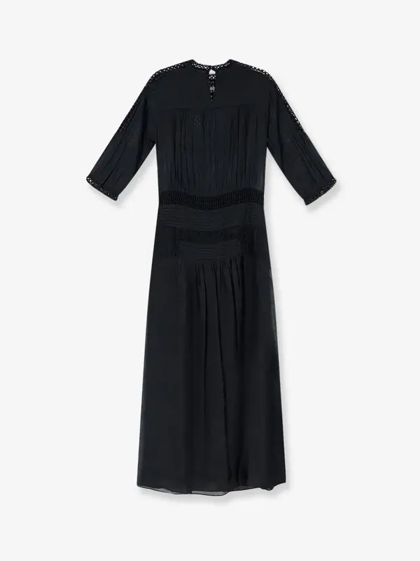 Isabel Marant Étoile Viscose And Linen Blend Dress - Black