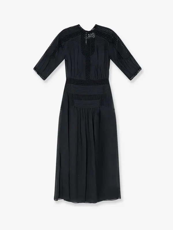 Isabel Marant Étoile Viscose And Linen Blend Dress - Black