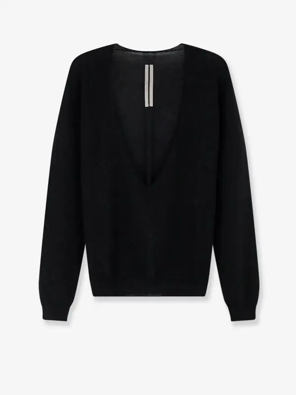 Rick Owens Tower Extreme Wool Sweater - Black