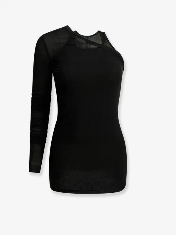 Rick Owens Asymmetrical Tank Top - Black